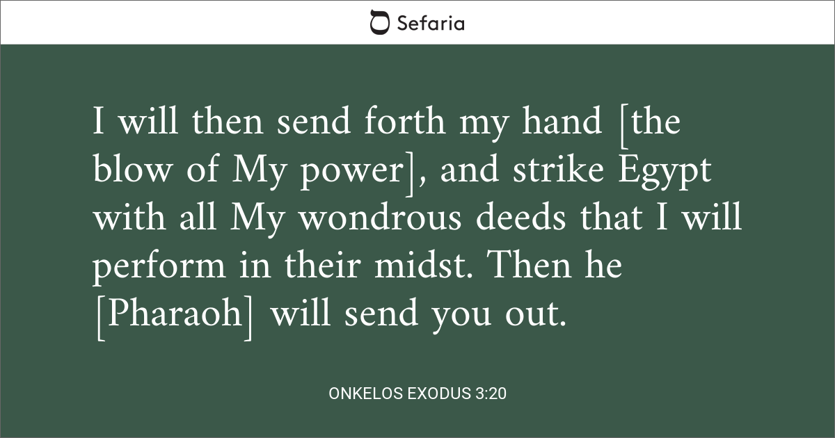 Onkelos Exodus 3:20