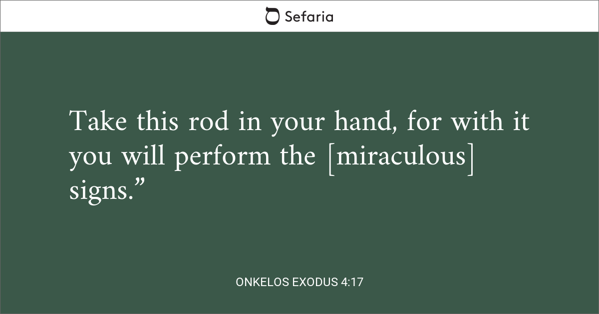 Onkelos Exodus 4:17