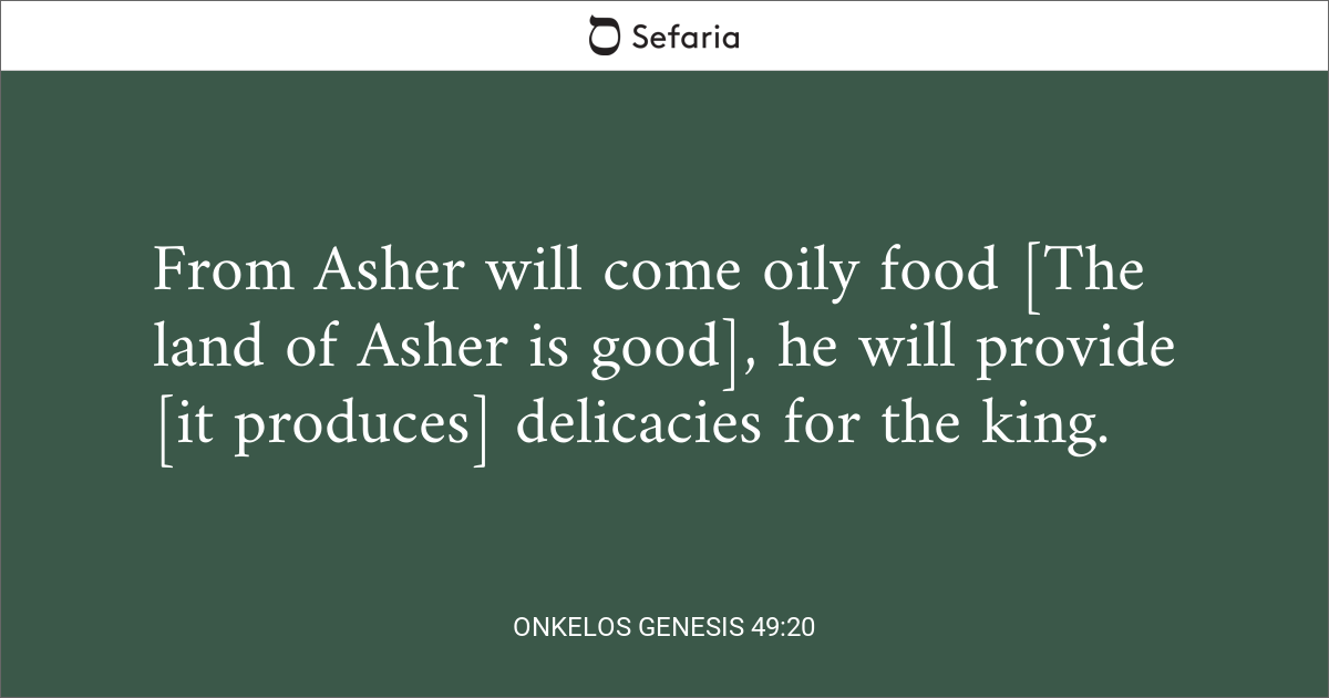 Onkelos Genesis 49:20