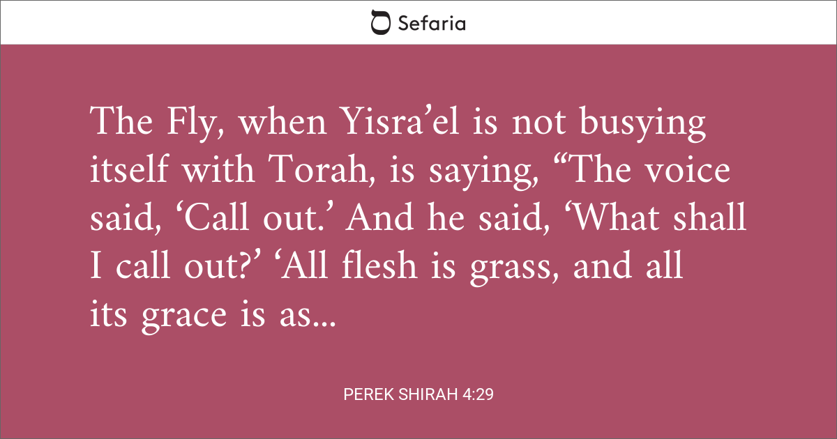 Perek Shirah 4:29