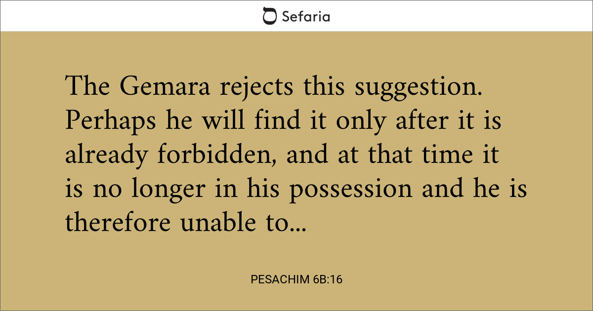 Pesachim 6b:16
