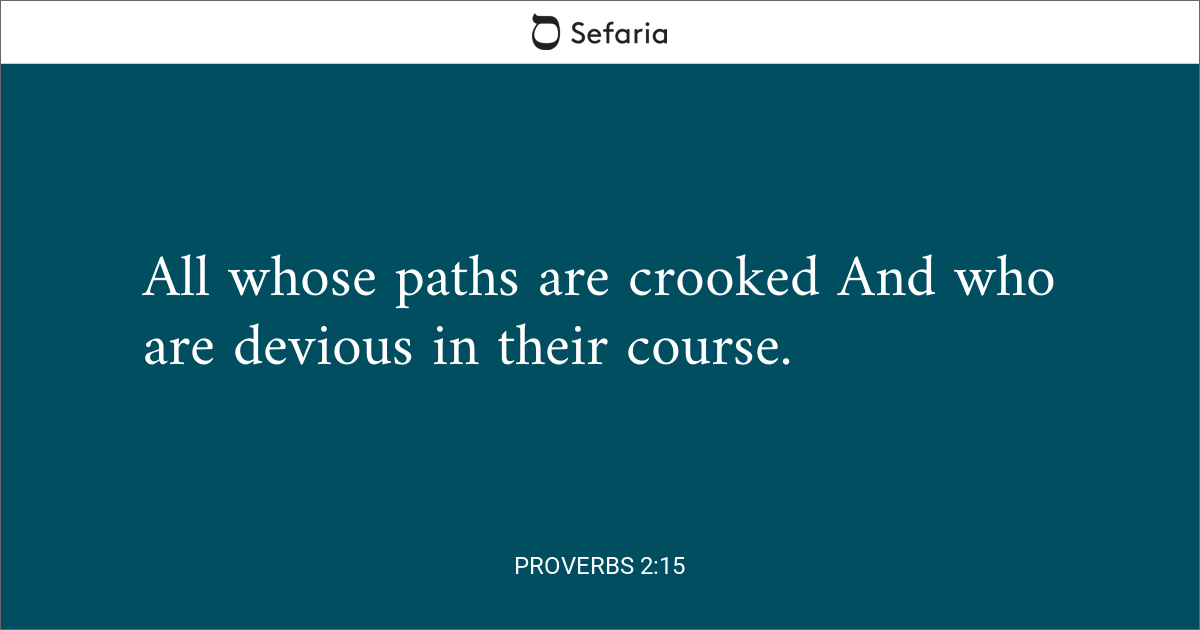 Proverbs 2:15