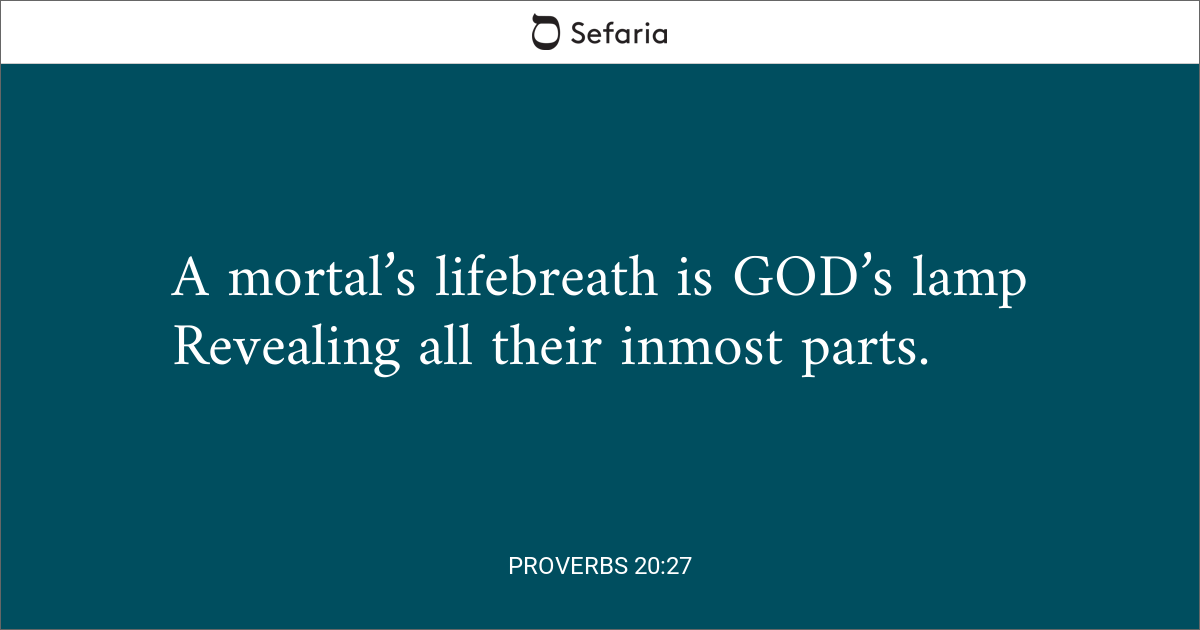 Proverbs 20:27