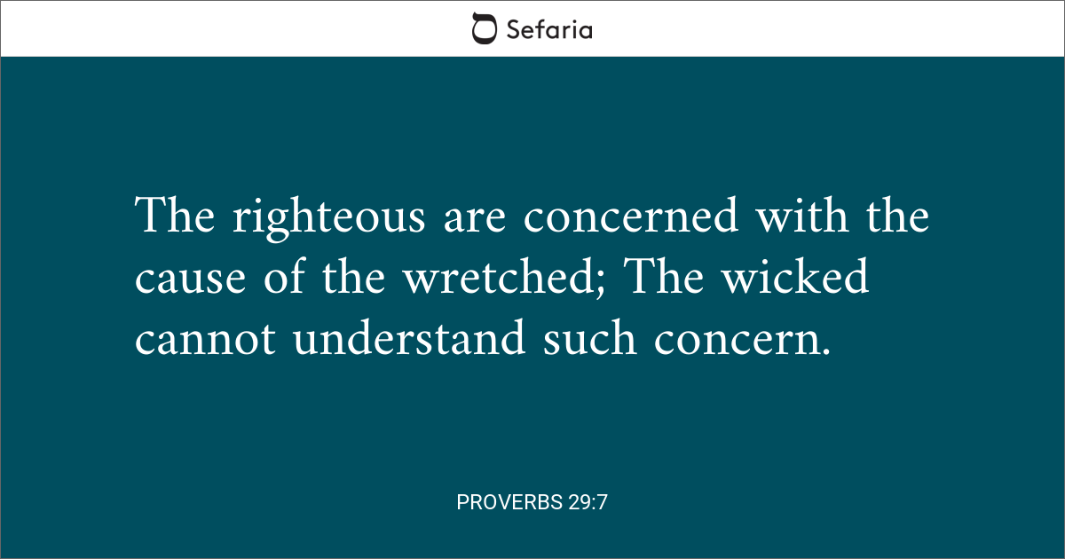 Proverbs 29:7