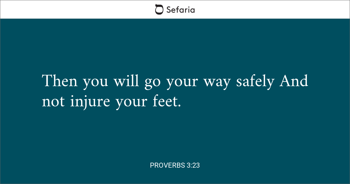 Proverbs 3:23