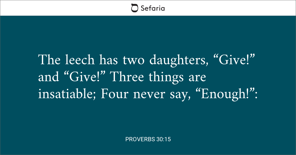 Proverbs 30:15