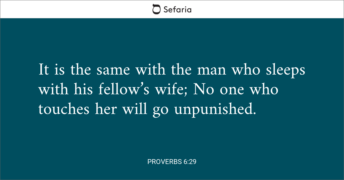 Proverbs 6:29