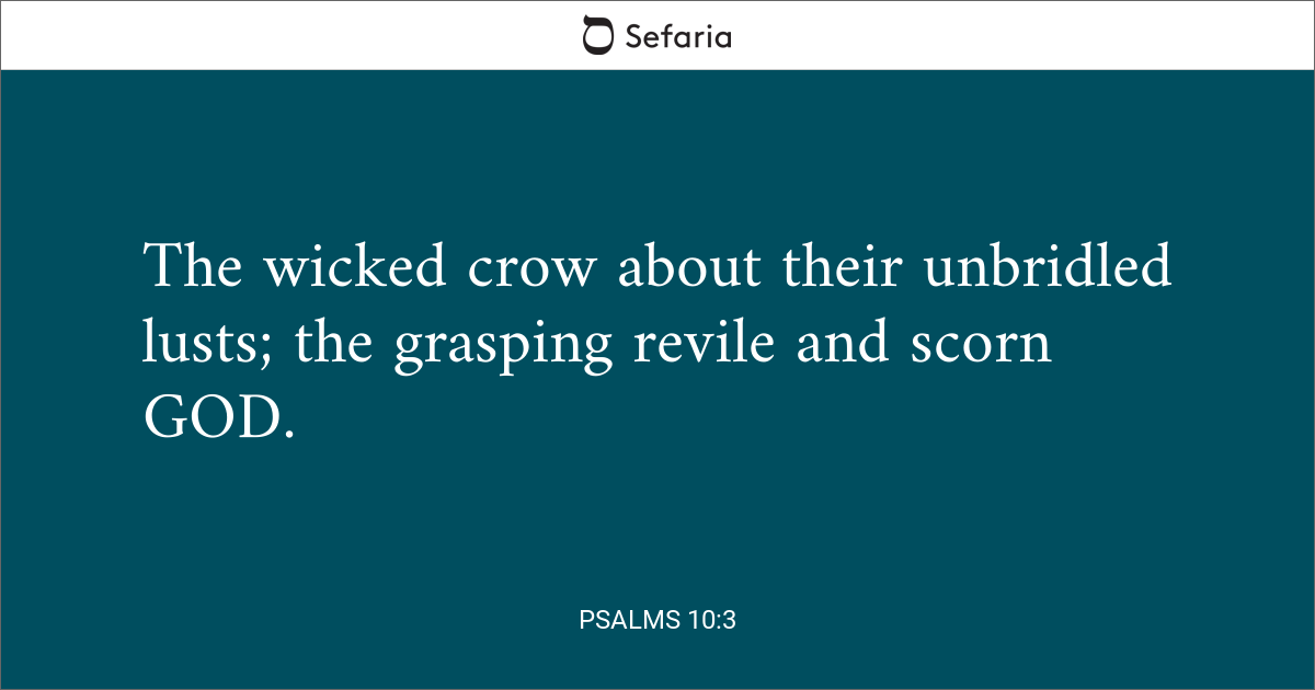 Psalms 10:3