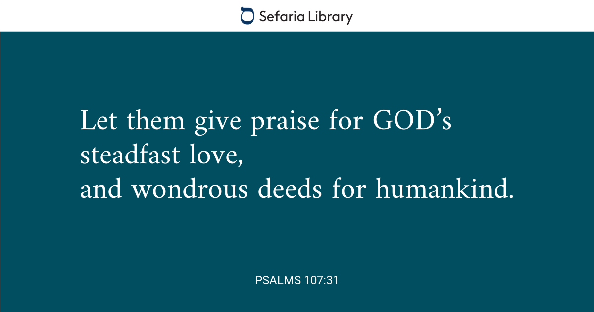 Psalms 107:31 | Sefaria Library