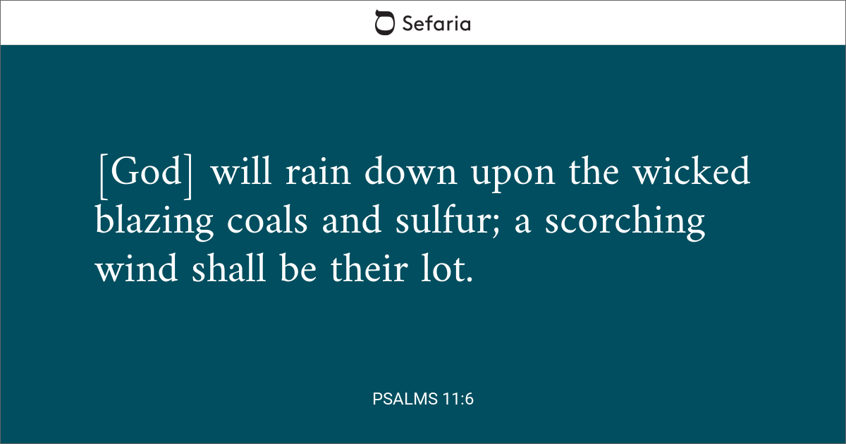 Psalms 11:6