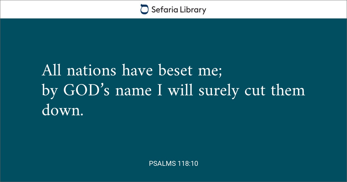 Psalms 118:10 | Sefaria Library