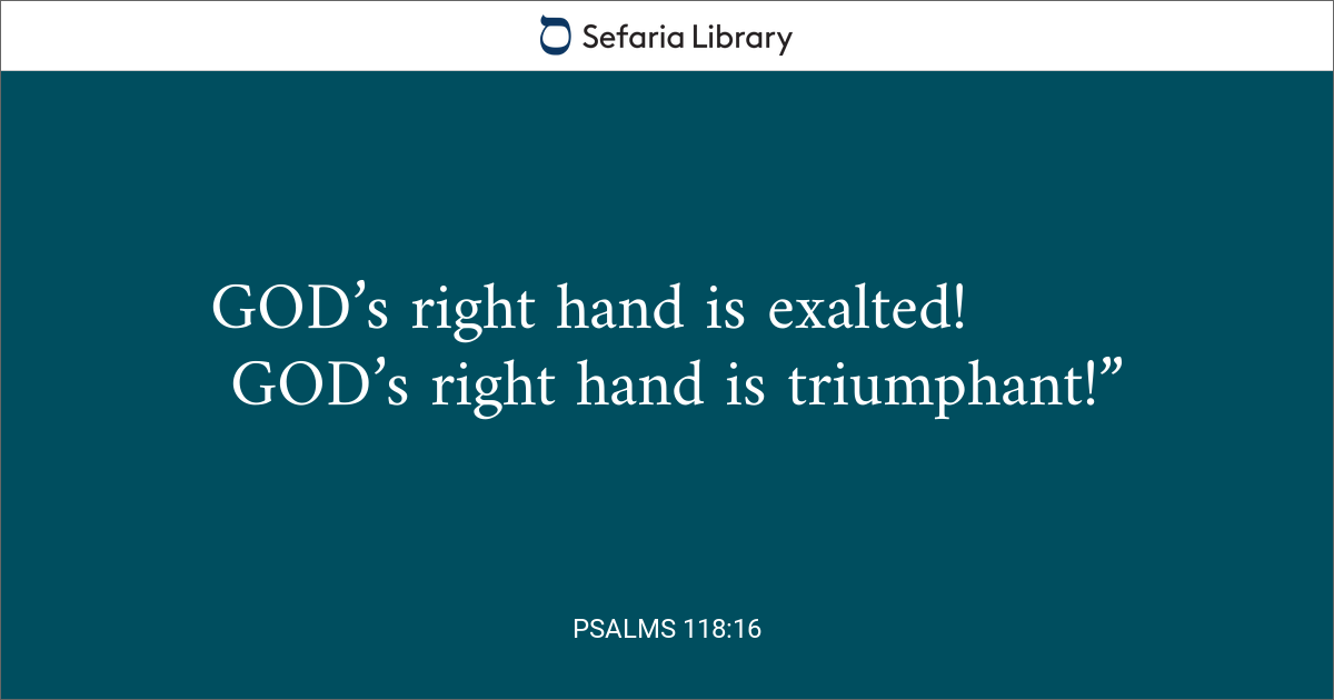 Psalms 118:16