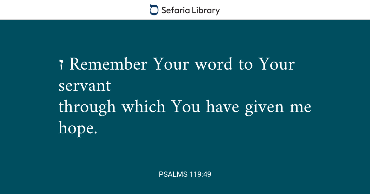 Psalms 119:49