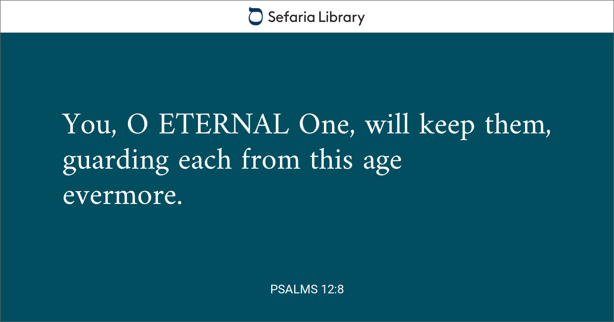 Psalms 12:8 | Sefaria Library