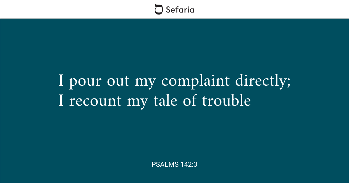 Psalms 142:3 | Sefaria Library