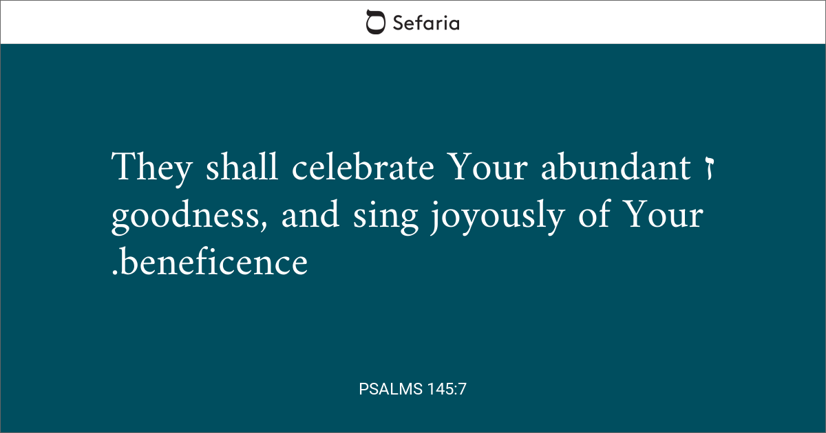 Psalms 145:7
