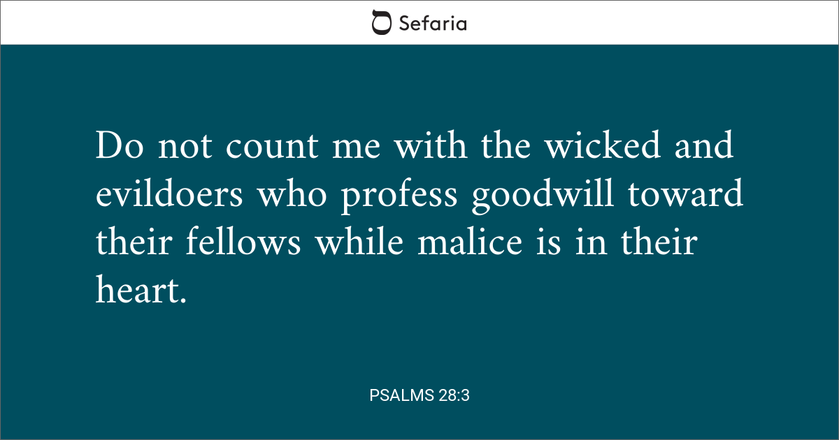 Psalms 28:3