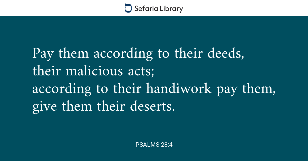 Psalms 28:4