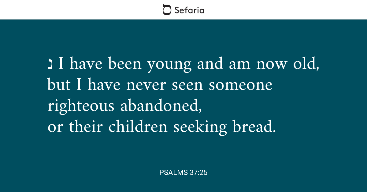 Psalms 37:25