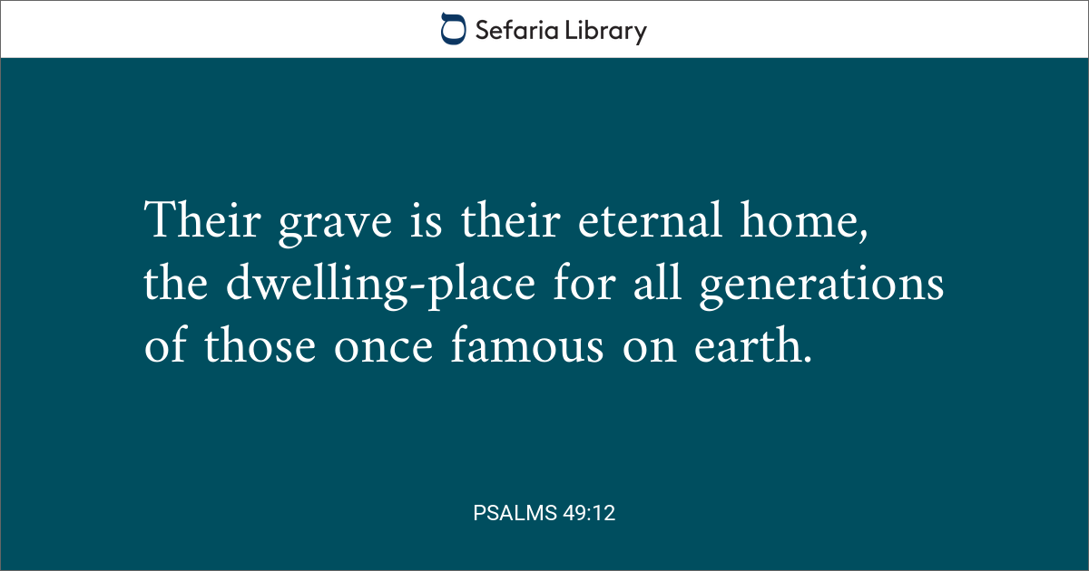 Psalms 49:12 | Sefaria Library