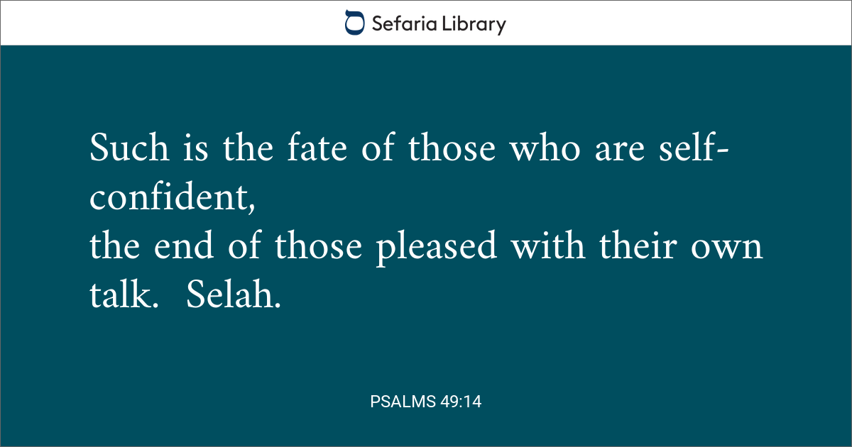 Psalms 49:14 | Sefaria Library