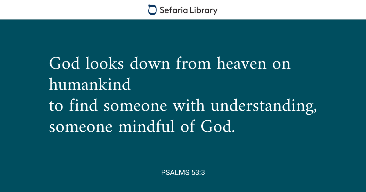 Psalms 53:3 | Sefaria Library