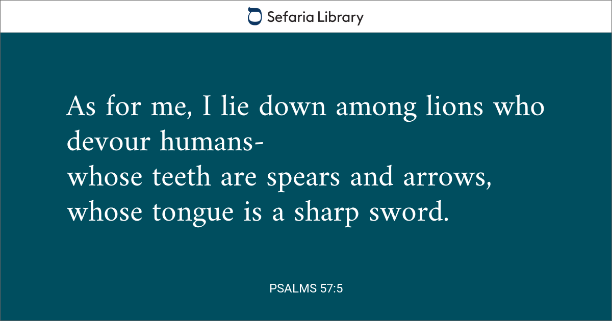 Psalms 57:5 | Sefaria Library