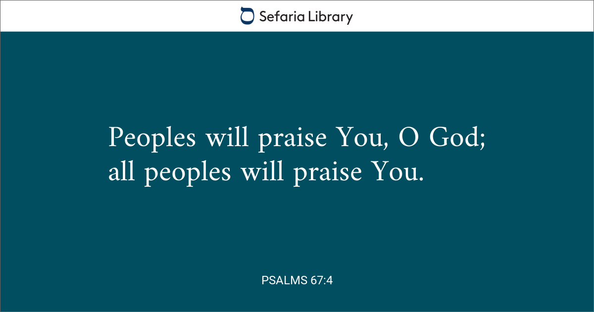 Psalms 67:4 | Sefaria Library