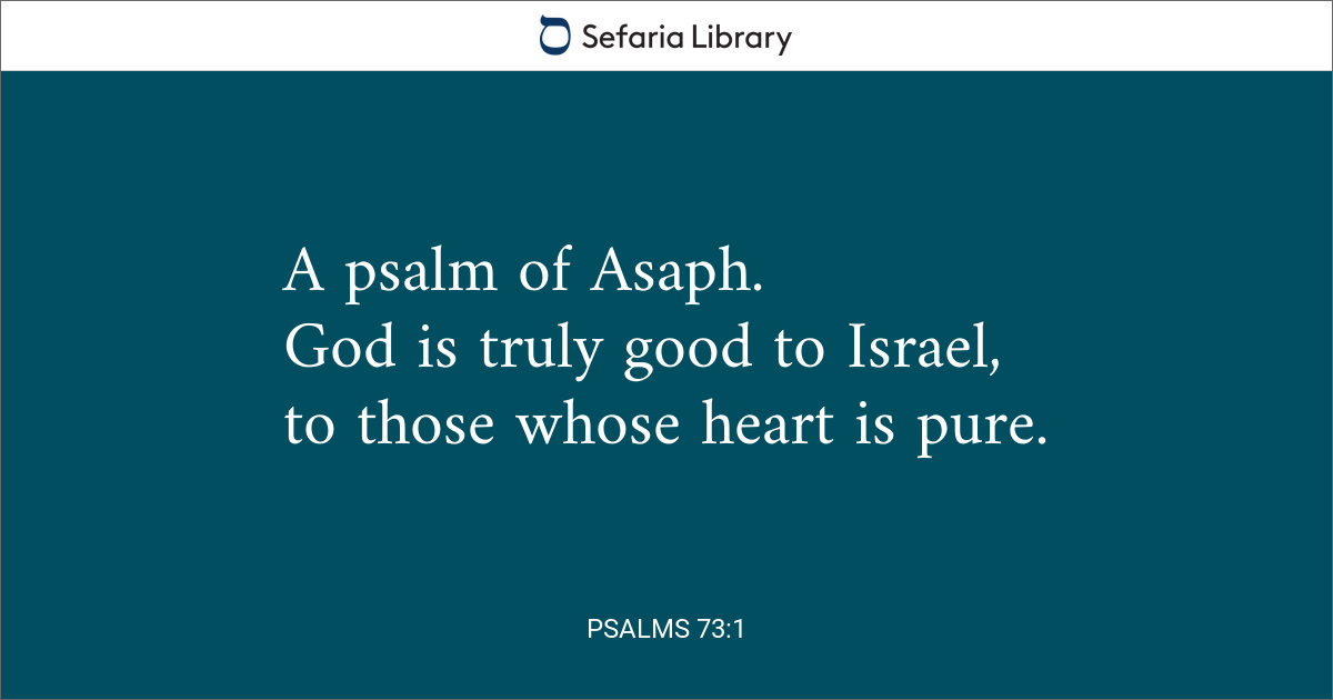 Psalms 73:1 | Sefaria Library