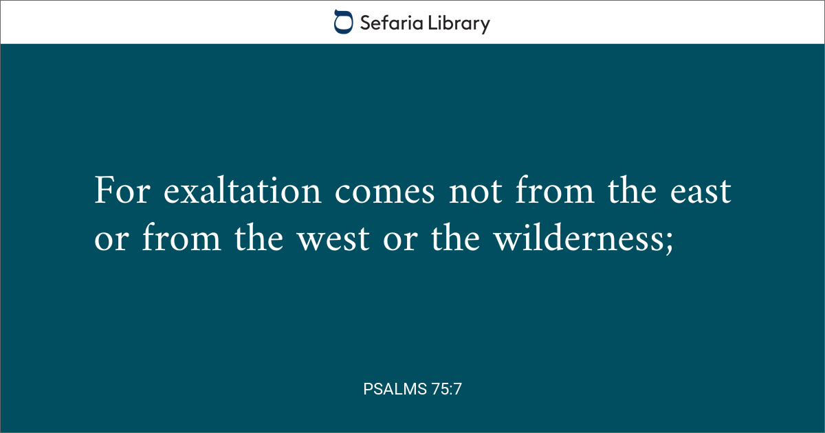 Psalms 75:7 | Sefaria Library