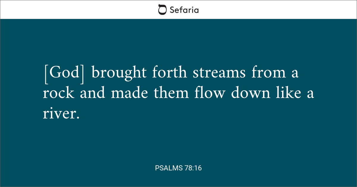 Psalms 78:16
