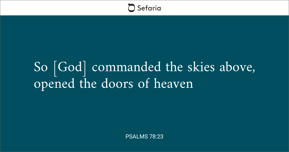 Psalms 78:23