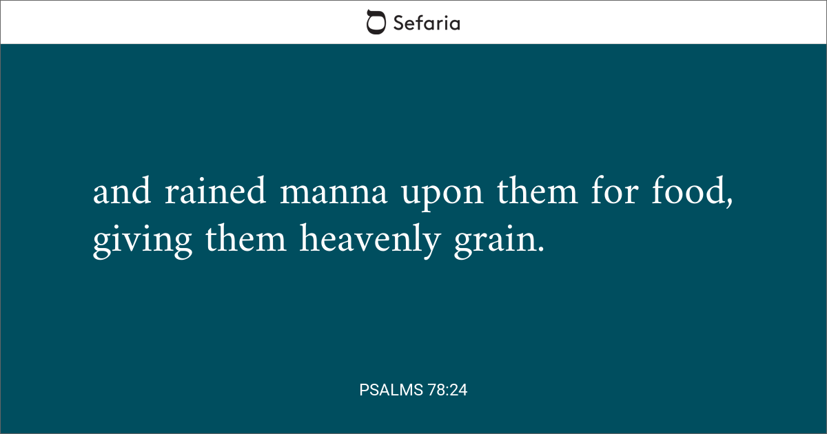 Psalms 78:24