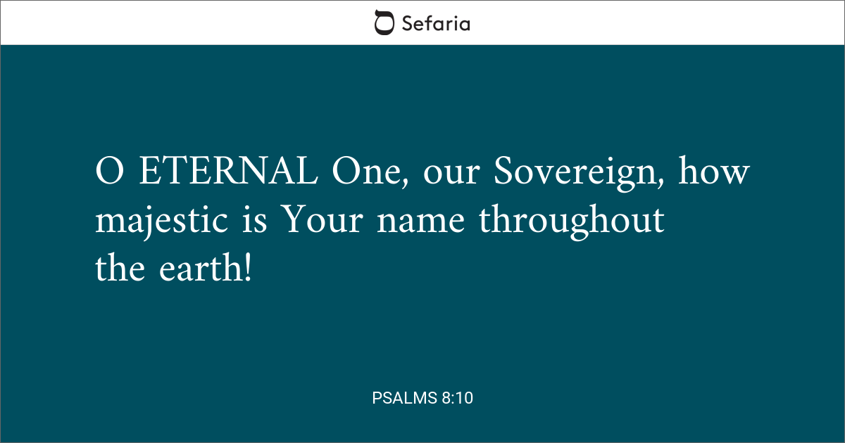 Psalms 8:10