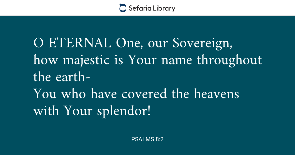Psalms 8:2 | Sefaria Library