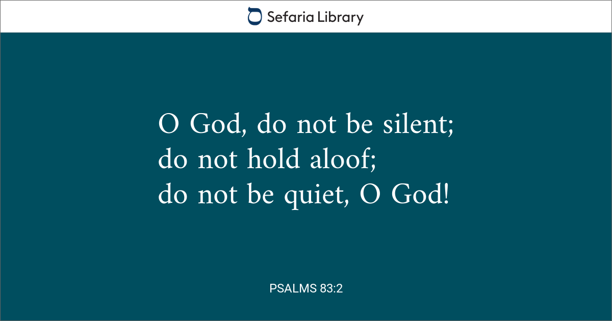 Psalms 83:2 | Sefaria Library