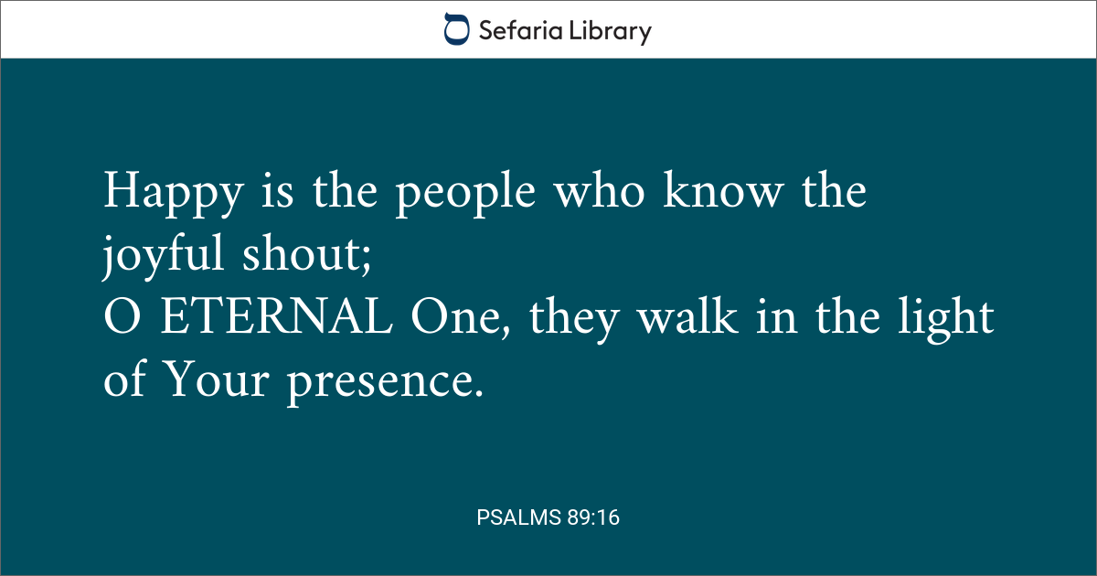 Psalms 89:16