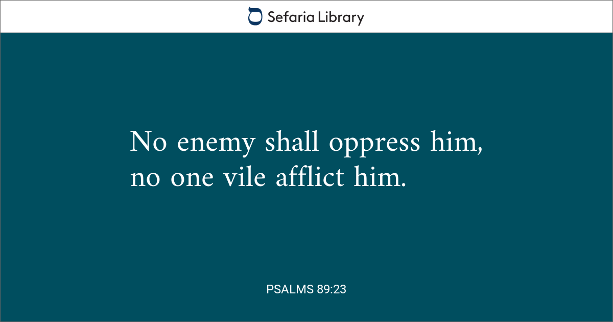 Psalms 89:23