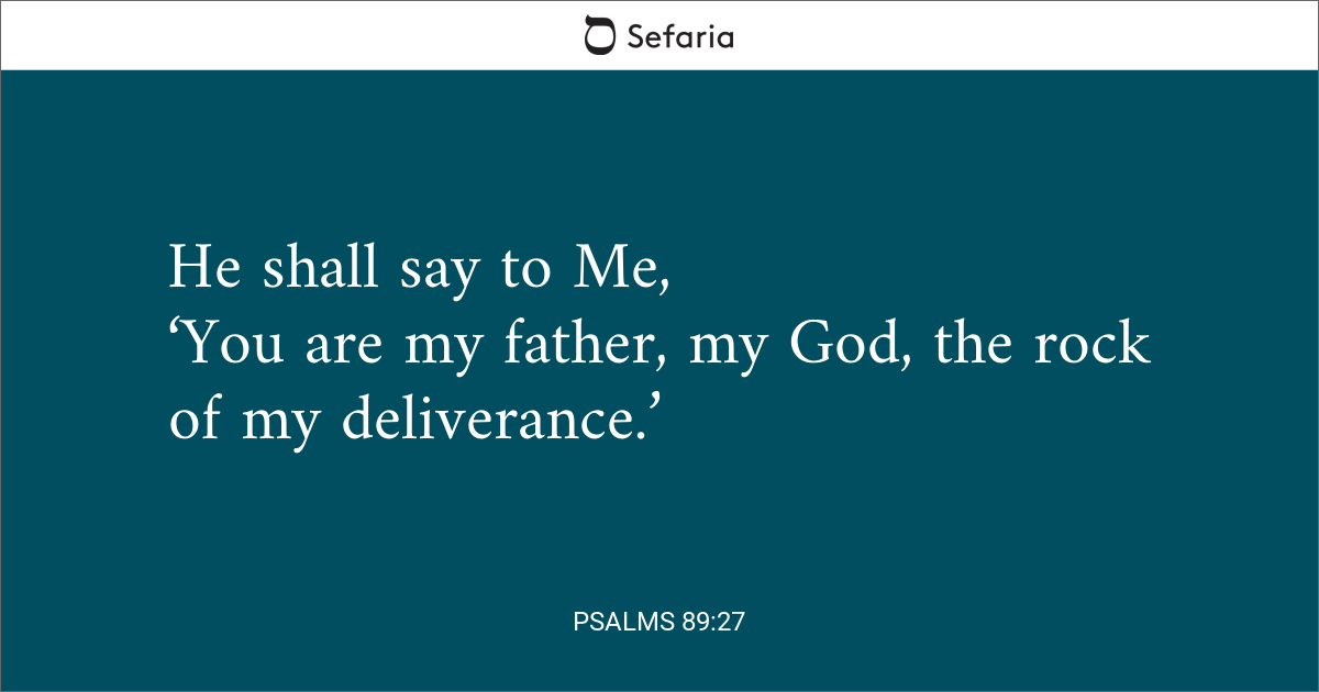 Psalms 89:27 | Sefaria Library