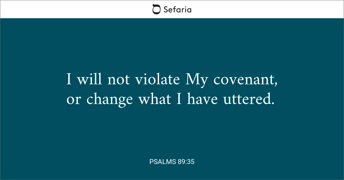 Psalms 89:35 | Sefaria Library