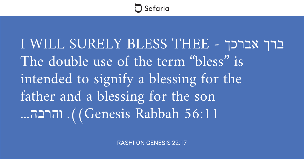 Rashi on Genesis 22:17