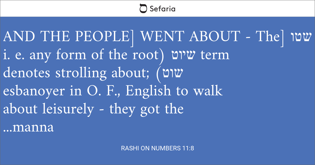 Rashi on Numbers 11:8