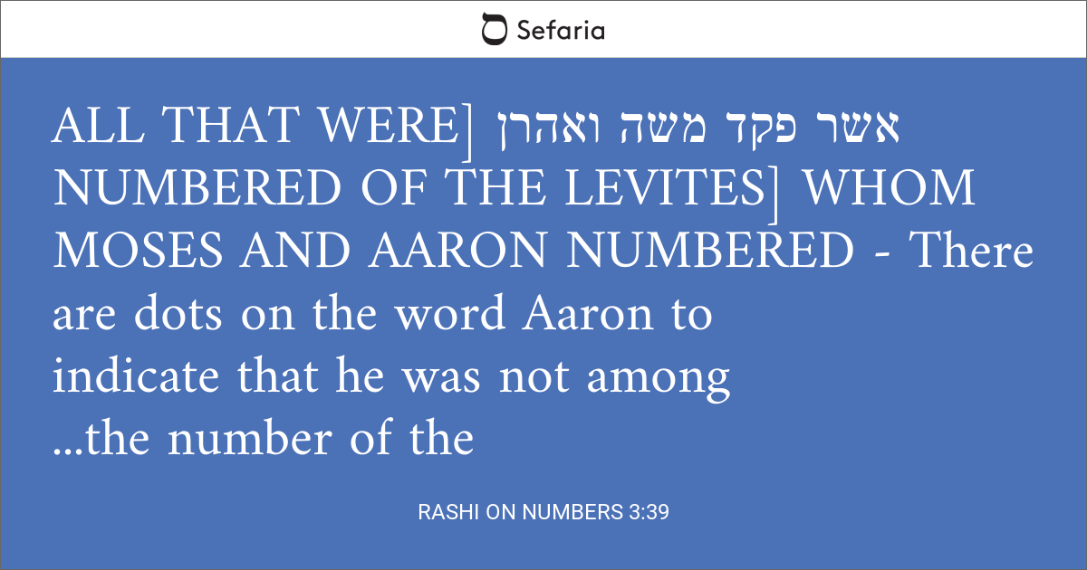 Rashi on Numbers 3:39