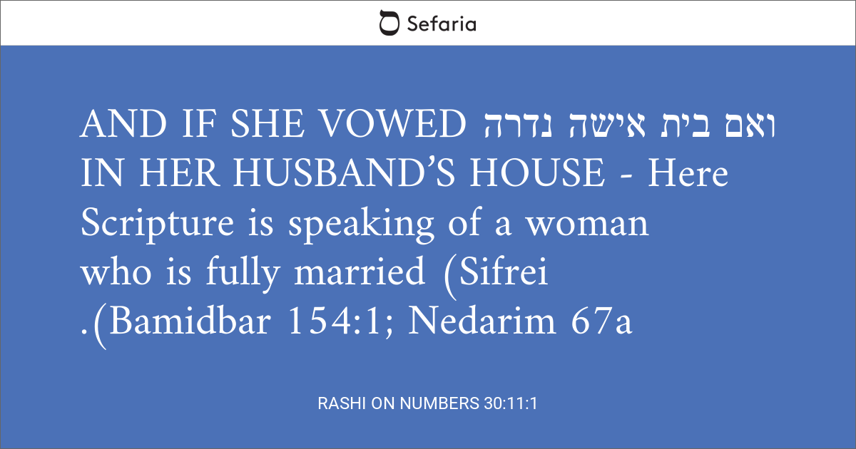 Rashi on Numbers 30:11:1