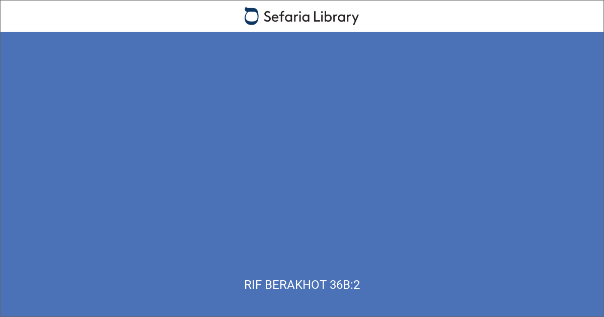 Rif Berakhot 36b:2 | Sefaria Library