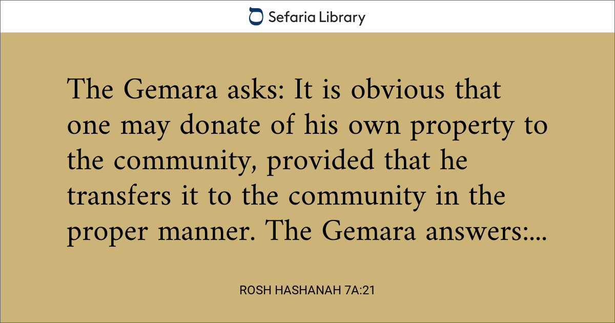 Rosh Hashanah 7a:21 | Sefaria Library