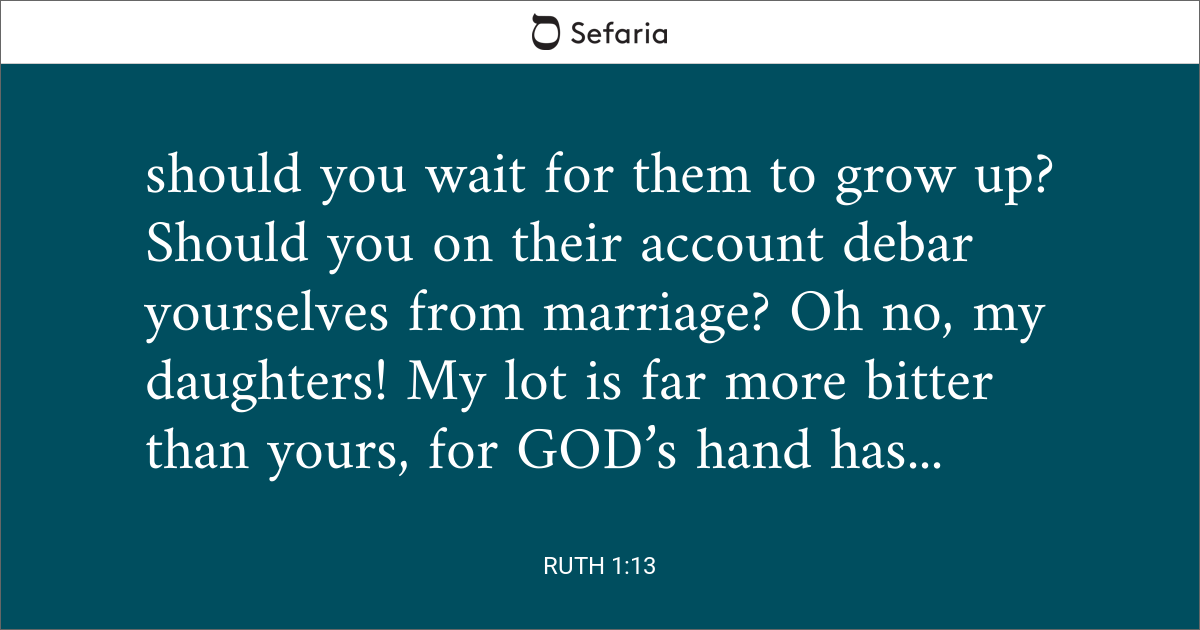 Ruth 1:13