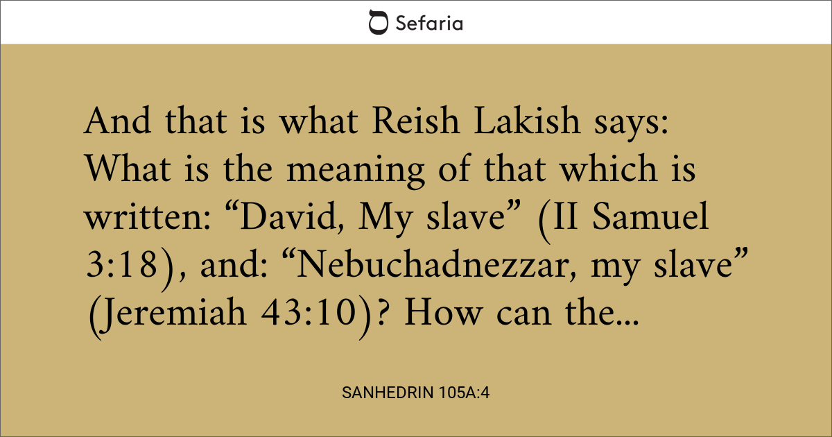 Sanhedrin 105a:4