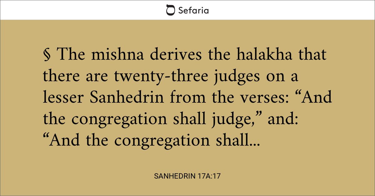 Sanhedrin 17a:17