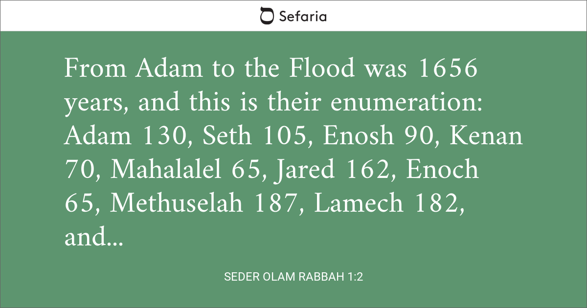 Seder Olam Rabbah 1:2